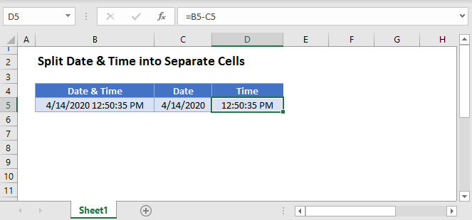 Split Date & Time into Separate Cells - Excel & Google Sheets - Auto VBA Split Date & Time into Separate Cells - Excel & Google Sheets - Auto VBA