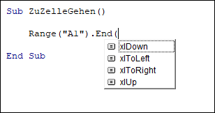 VBA Range.End (xlDown, xlUp, xlToRight, xlToLeft) - Auto VBA