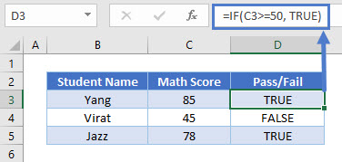 Excel TRUE Function - Create the Logical Value: TRUE