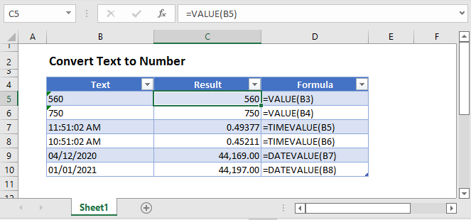 Convert Text to Number - Excel & Google Sheets - Auto VBA Convert Text to Number - Excel & Google Sheets - Auto VBA