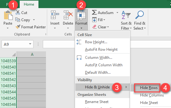 How to Hide Unused Cells in Excel & Google Sheets - Auto VBA How to Hide Unused Cells in Excel & Google Sheets - Auto VBA