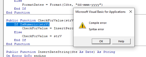 Compile Error in Hidden Module - VBA - Auto VBA Compile Error in Hidden Module - VBA - Auto VBA