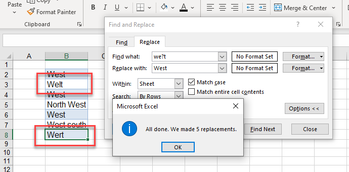 Find & Replace With Wildcards in Excel & Google Sheets - Auto VBA
