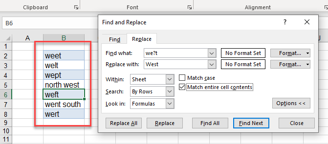 Find & Replace With Wildcards in Excel & Google Sheets - Auto VBA