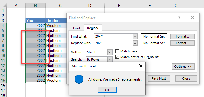 Find & Replace With Wildcards in Excel & Google Sheets - Auto VBA